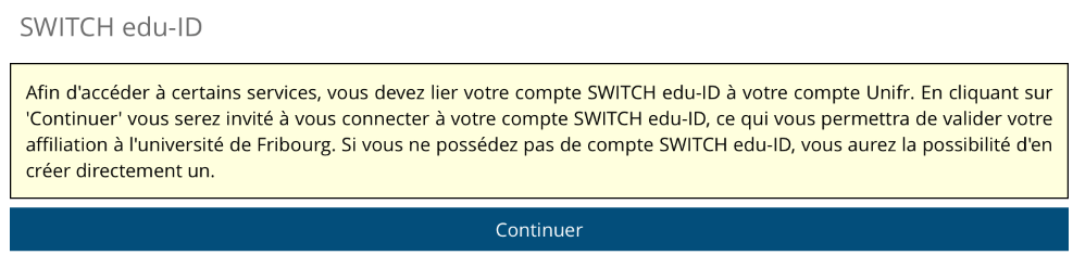 [E&S] : Votre compte SWITCH edu-ID – DIT > FAQ > Support Center & Micromus