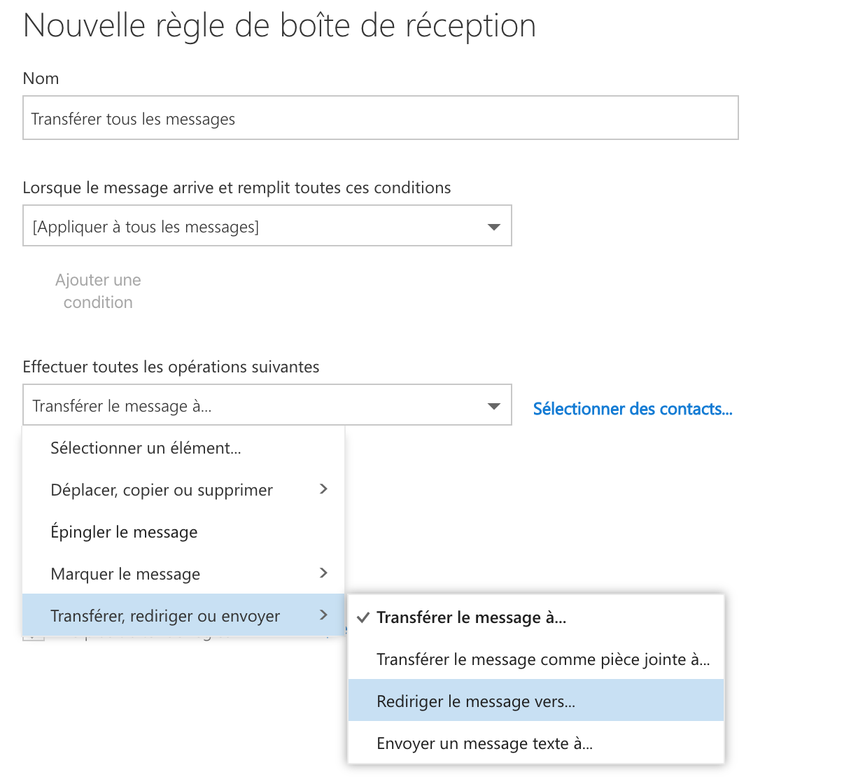 [E&S] Outlook Web App : routage de la messagerie vers un autre compte ...