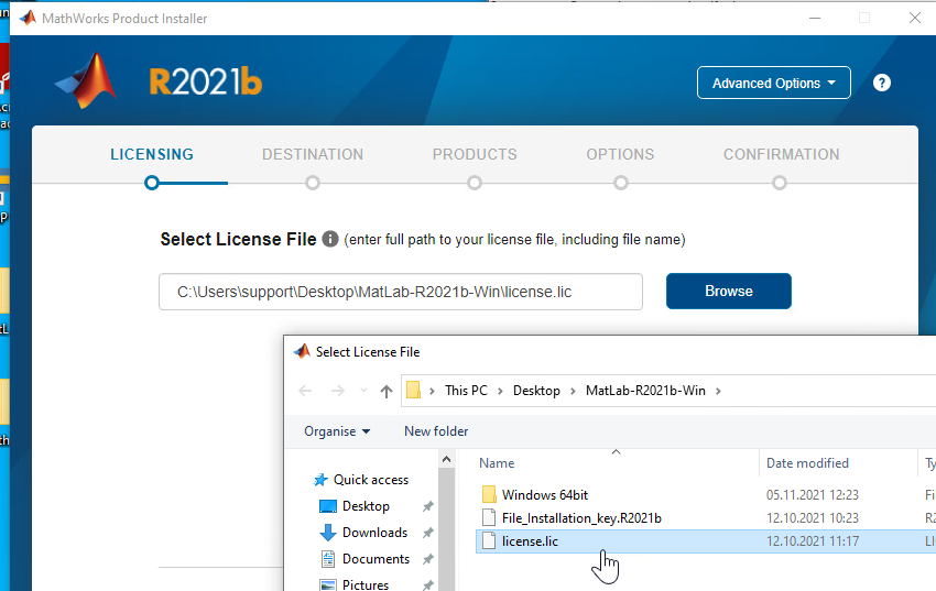 [S] Windows : Installation de MatLab R2021b – DIT > FAQ > Support Center & Micromus