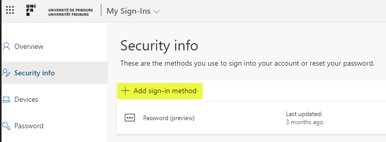 [ES] Compte @unifr.ch et double authentification – DIT > FAQ > Support ...